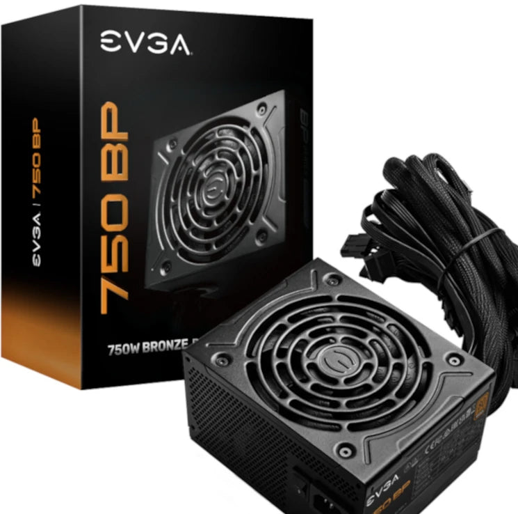 Fuente de Poder EVGA BP 750W 80 Plus Bronze ATX 12V 24 pin Fan 120mm N