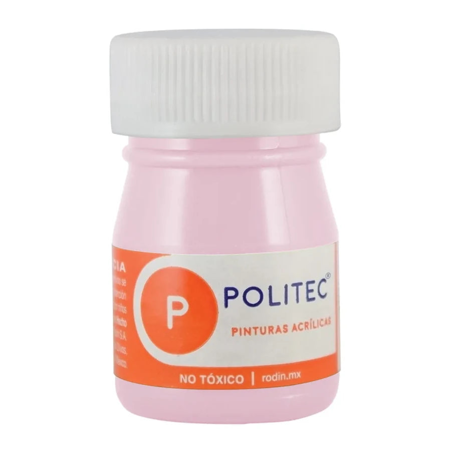 Pintura Acrilica Politec Rosa 20 ml No 321 caja c/12 piezas