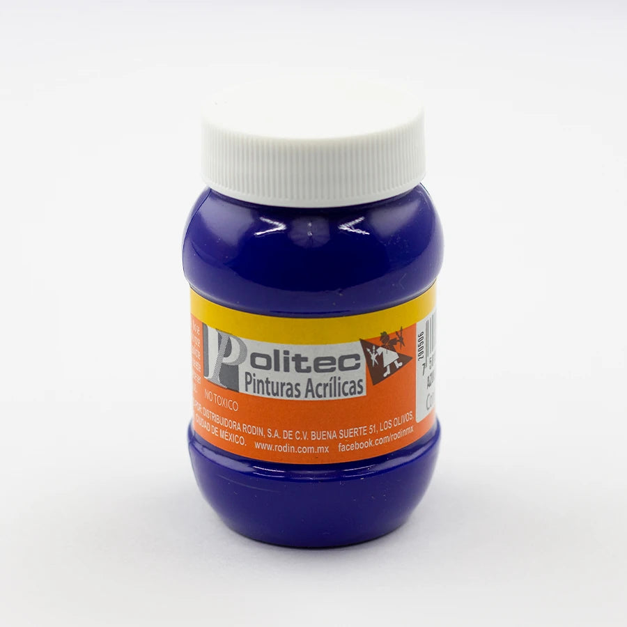 Pintura Acrilica Politec Azul Cobalto 100ml No 310 Caja c/6 piezas – Venpli