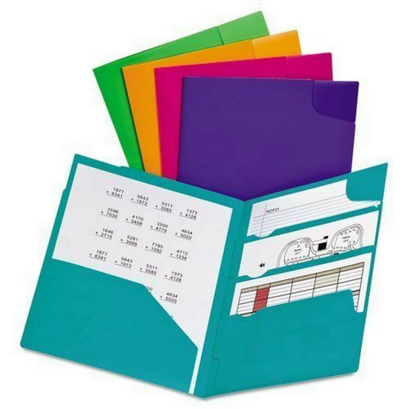 Folder Oxford Plastico 4 Bolsas Int Rosa C/25 Pzs – Venpli