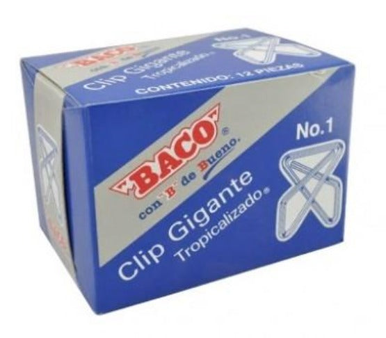 Clip Baco Gigante 1 Zincado C/12 – Venpli