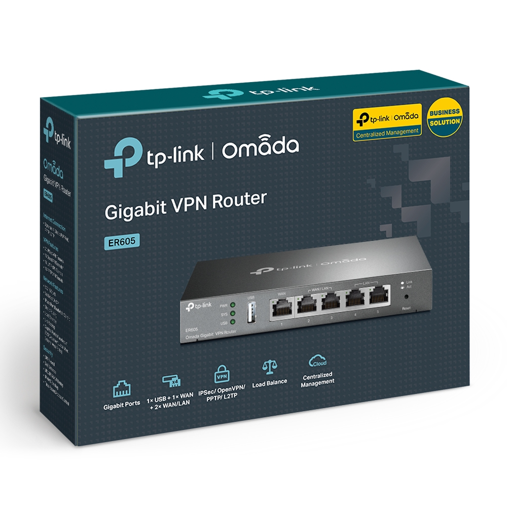 Router Omada VPN / SDN Multi-WAN Gigabit - Modelo ER605 – Venpli