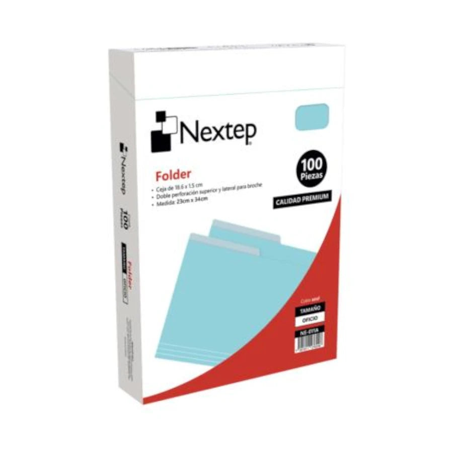 Folder Economico Nextep Oficio Azul c/100 – Venpli