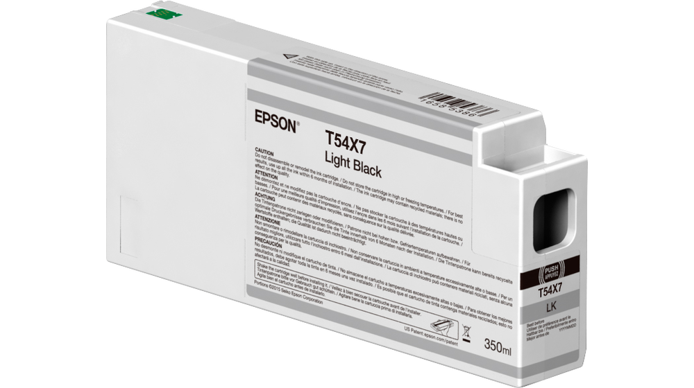 Tinta Epson UltraChrome HD 350 ml Color Negro Claro