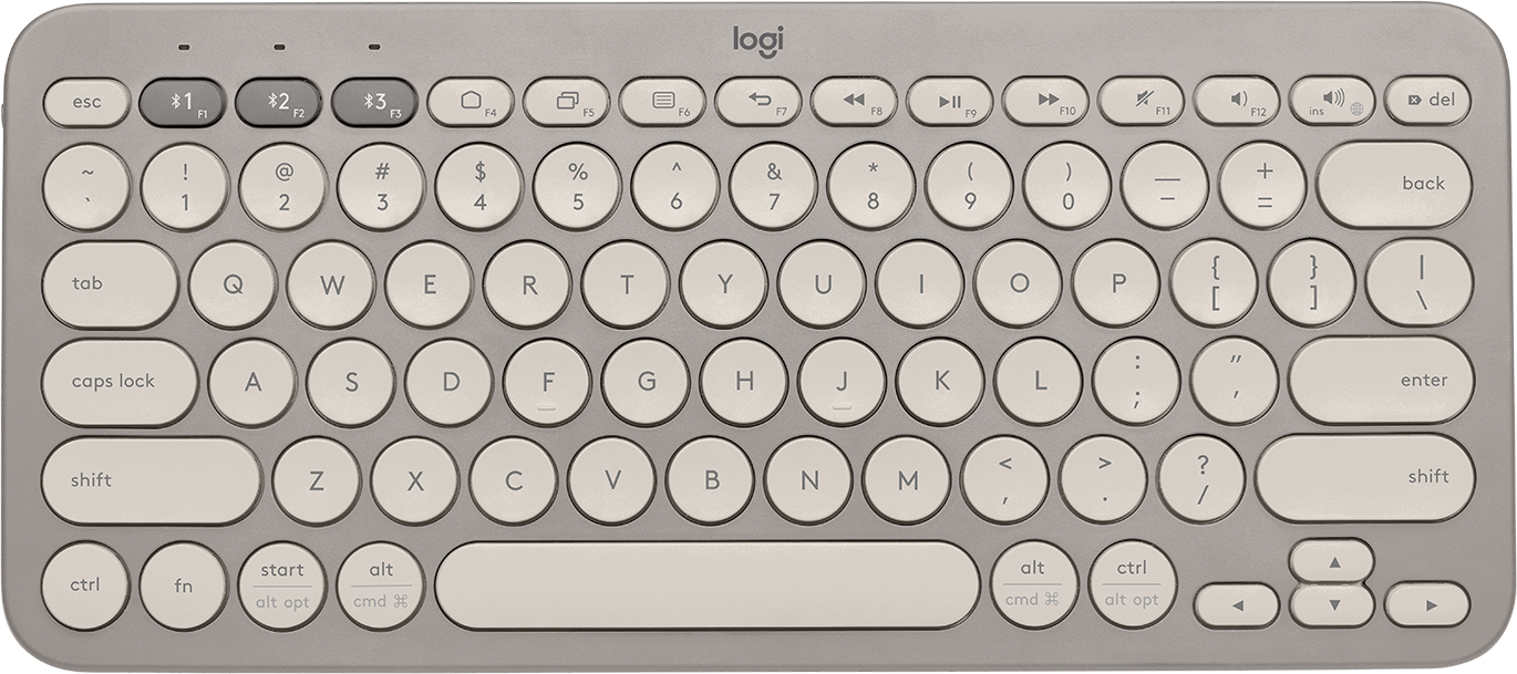 Teclado Logitech K380 Multi-Device Inalámbrico Bluetooth Color Almond ...