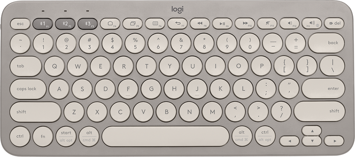 Teclado Logitech K380 Multi-Device Inalámbrico Bluetooth Color Almond ...