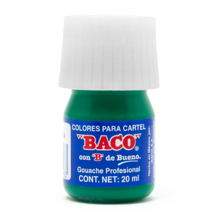 Pintura baco p/cartel 20ml verde esmeralda #63 caja/10 – Venpli
